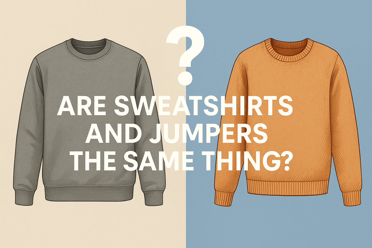 Are Sweatshirts And Jumpers The Same Thing? – HannaBanna Clothing
